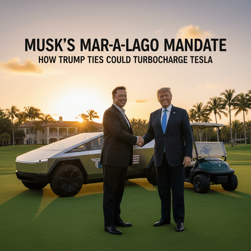 Musk's Mar-a-Lago Mandate: How Trump Ties Could Turbocharge Tesla