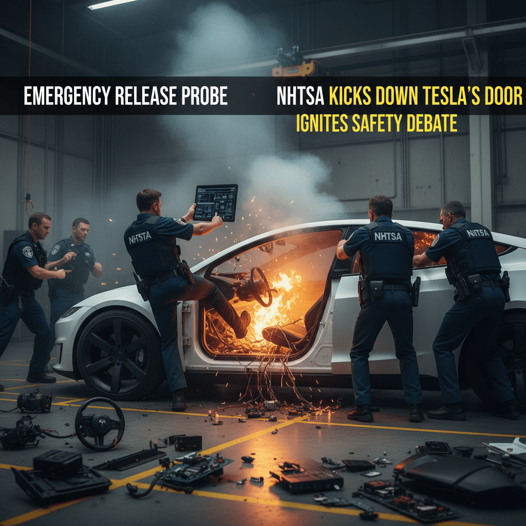 NHTSA Kicks Down Tesla's Door: Emergency Release Probe Ignites Safety
