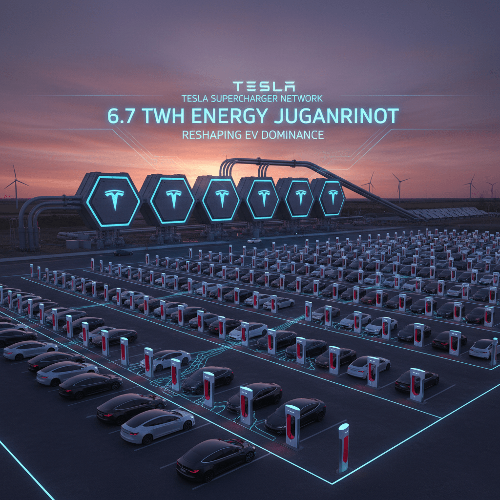 Tesla's Supercharger Network: The 6.7 TWh Energy Juggernaut Reshaping