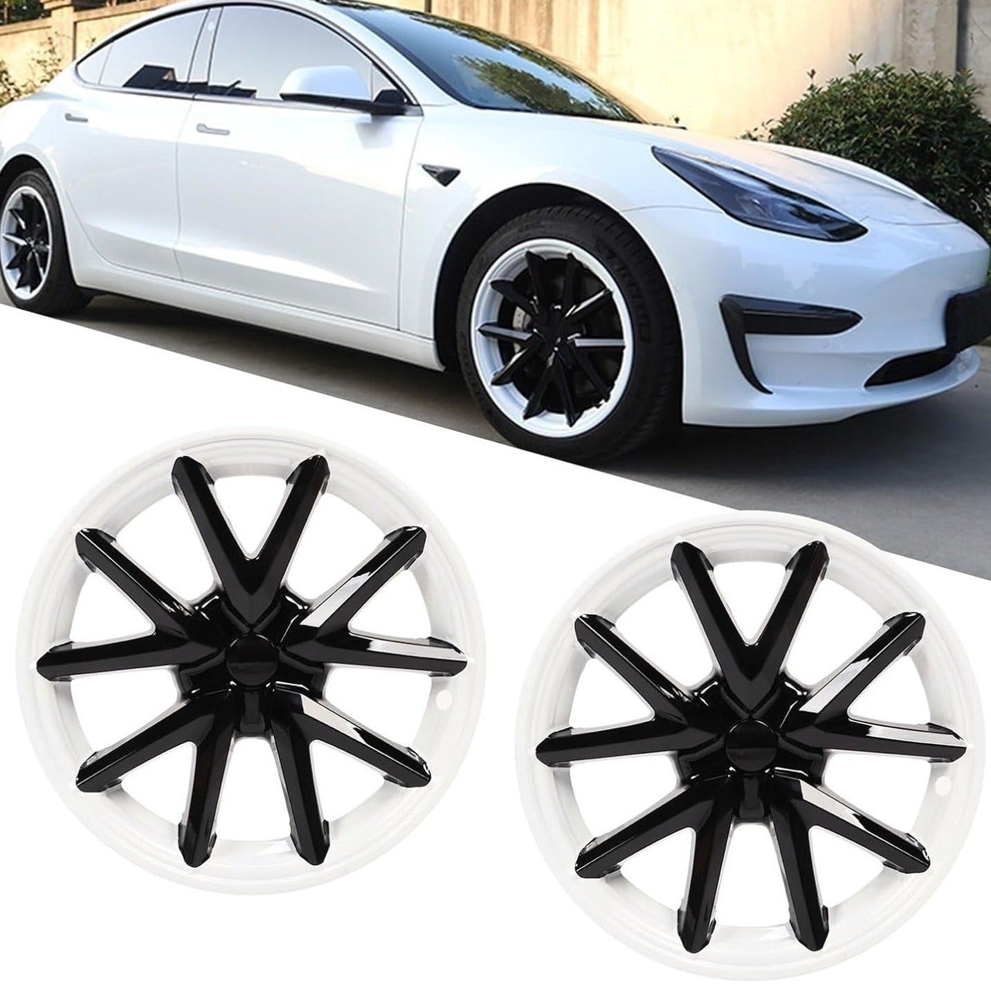 Tesla Model 3 18" Wheel Covers (2017-2023) | 4-Pcs Set