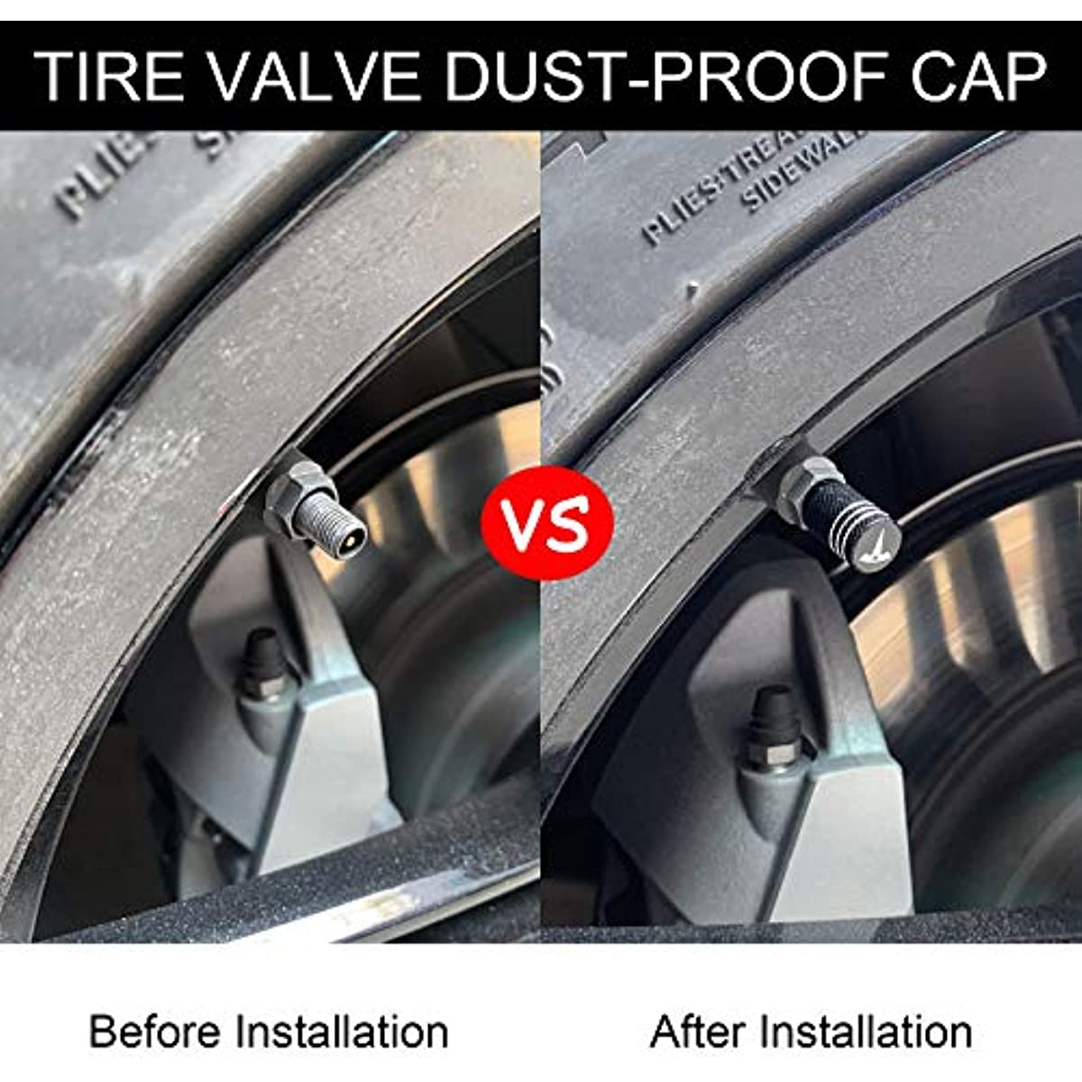 Tesla Aluminum Alloy Tire Valve Stem Caps | Model 3/Y/S/X