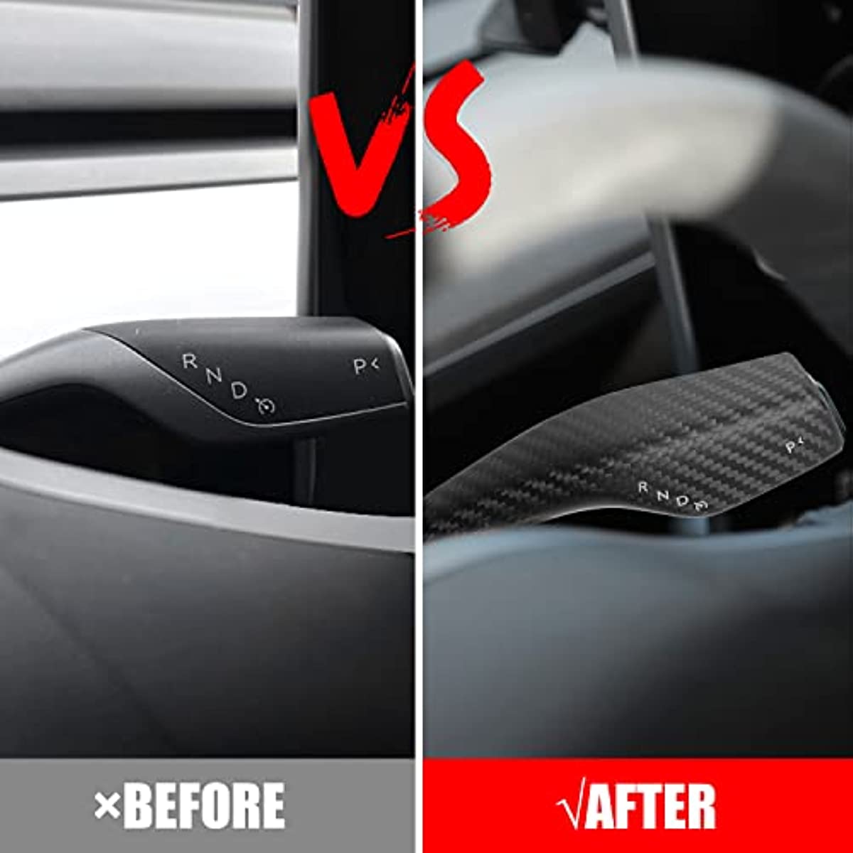 Carbon Fiber Gear Shift Cover for Tesla Model Y / 3