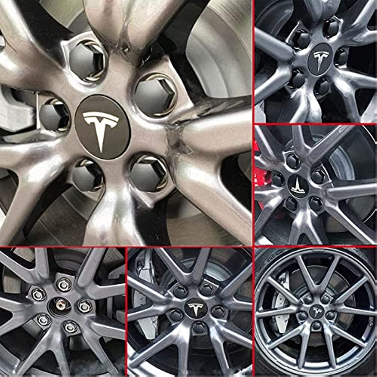 Tesla Wheel Center Cap Kit | Model 3/Y/S/X | Hub Protection