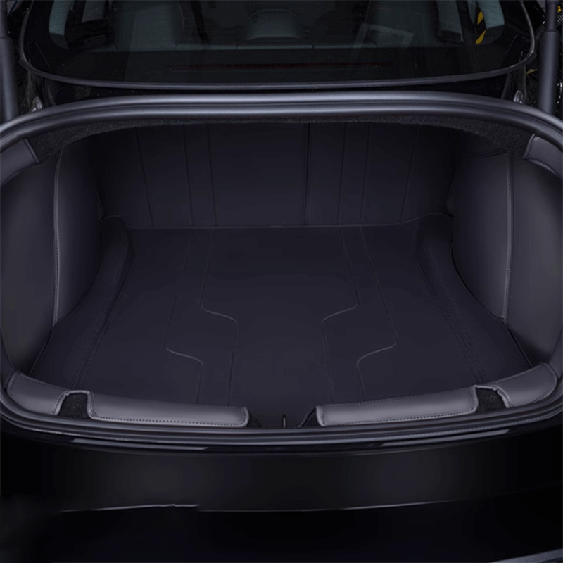 Model 3 Highland Fully Covered Premium Leather Trunk Mat