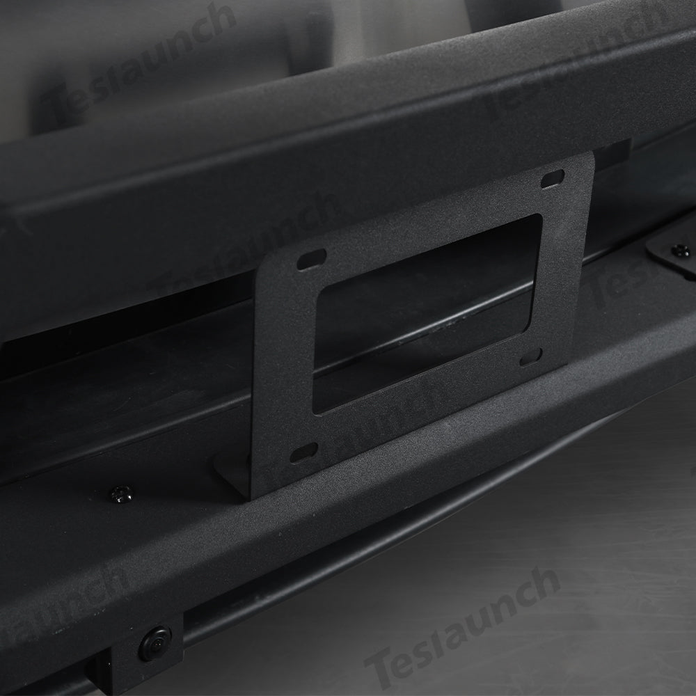 Heavy Duty Front Bumper with License Plate Frame for Tesla Cybertruck