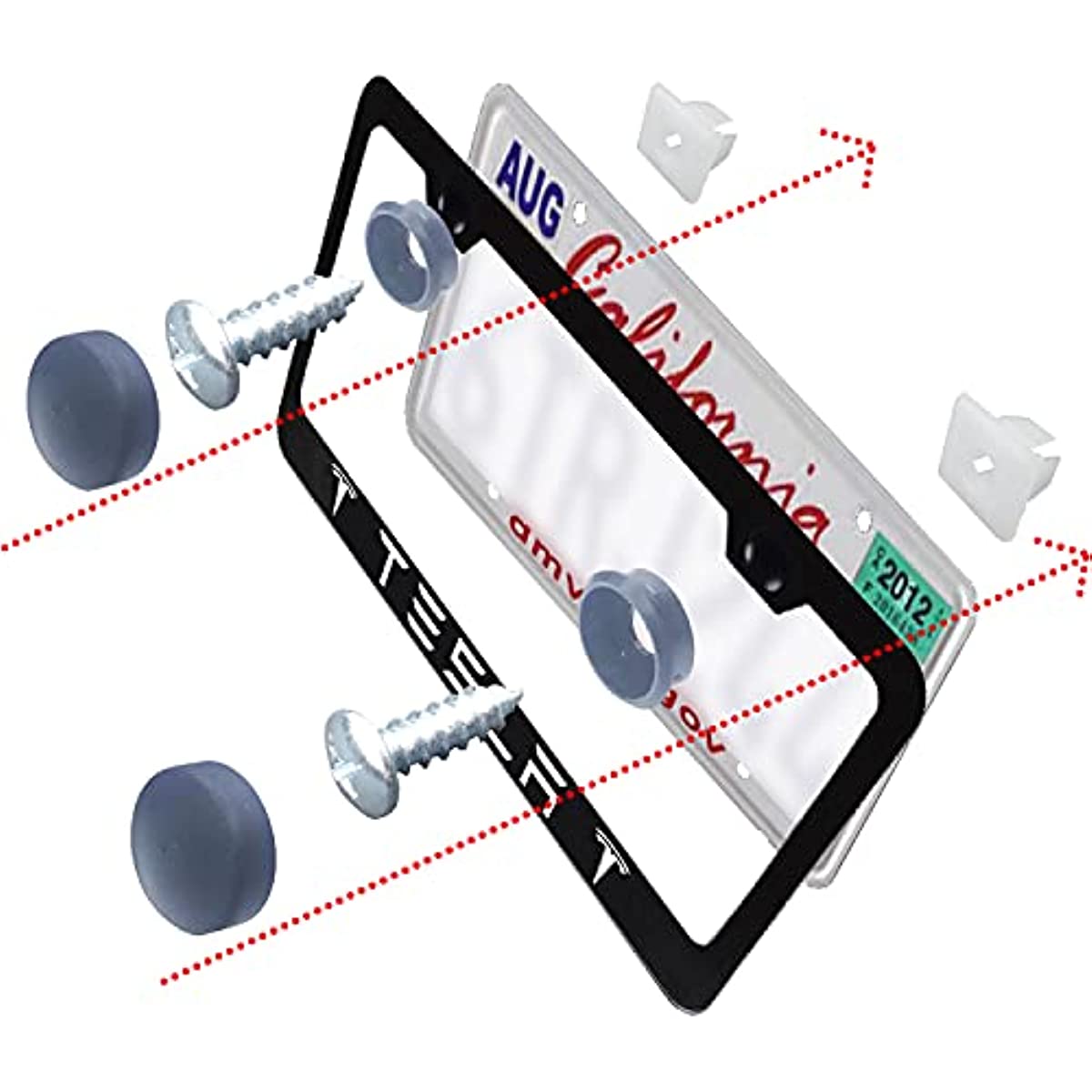 Tesla License Plate Frame for Model 3/Y/S/X