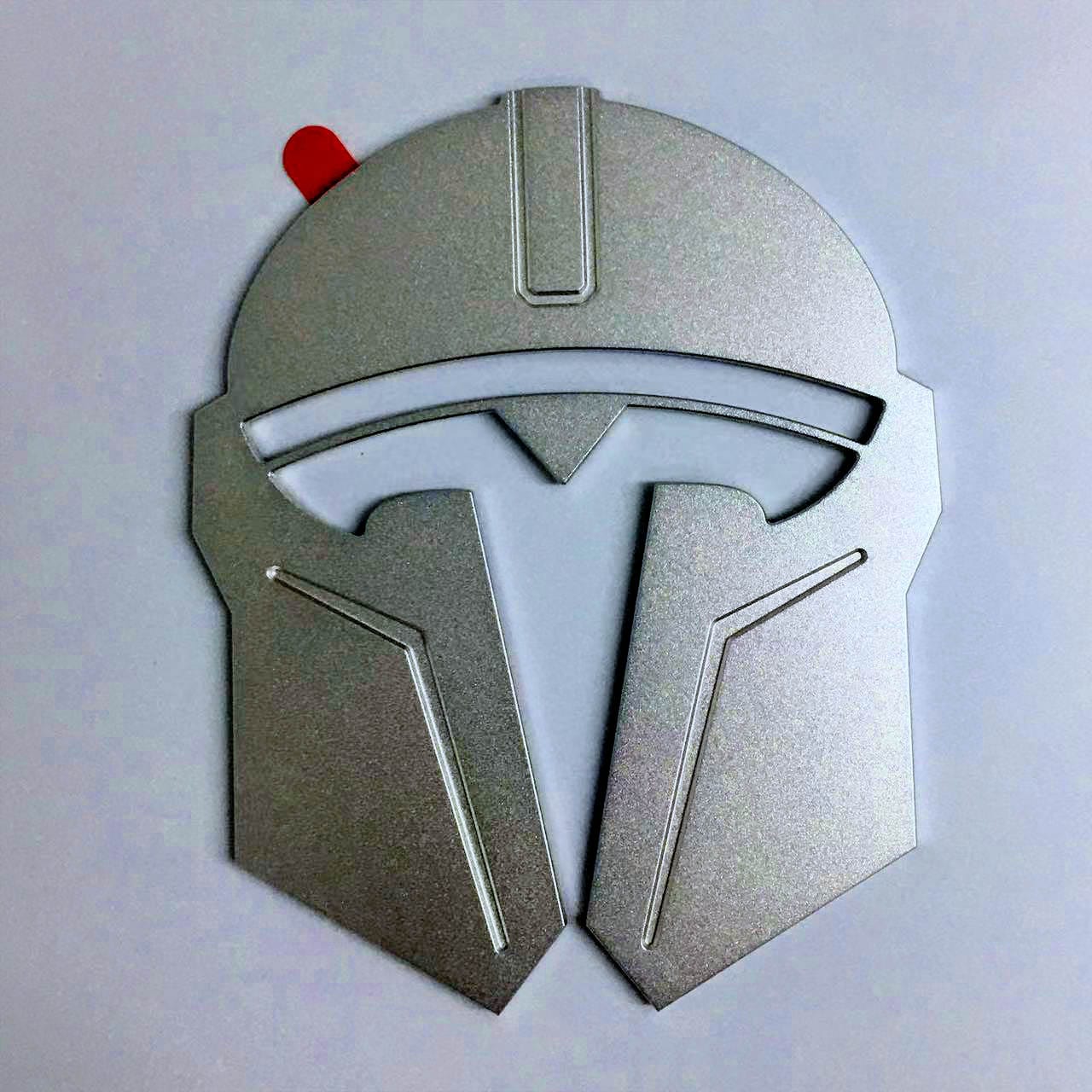 MADALORIAN STAR WARS TESLA EMBLEM BADGE FOR MODEL 3 & Y