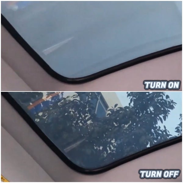 PDLC Switchable Smart Glass Film Sunroof Sunshade for Tesla Model 3 an