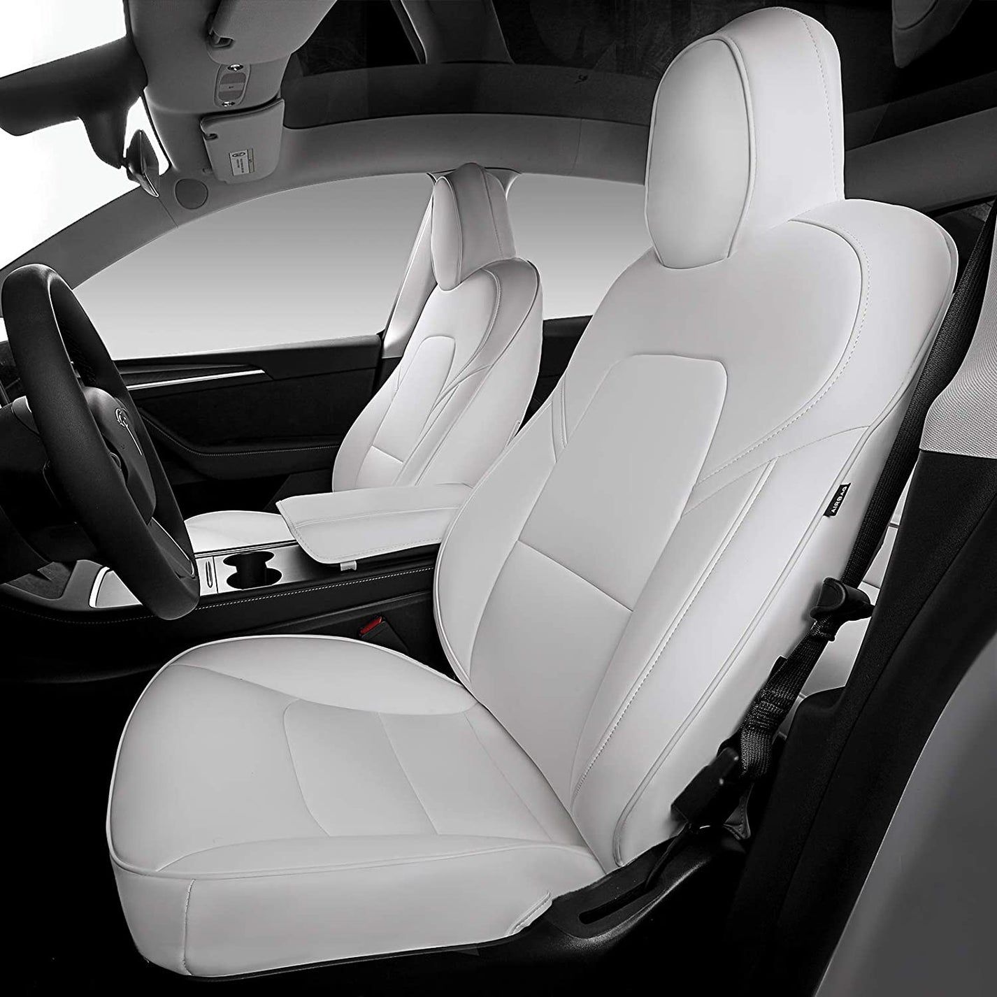 Tesla Model 3 White Seat Coversnull