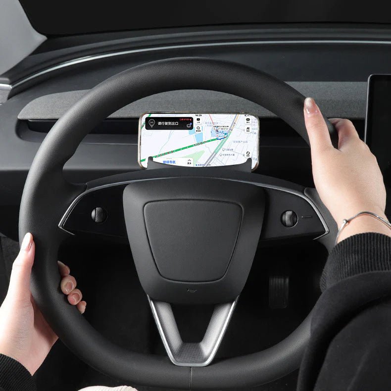 Steering Wheel Phone Holder for Tesla Model Y Juniper 2025+
