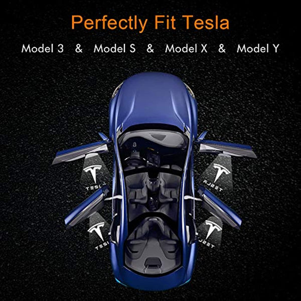 "T" Logo LED Puddle Lights for Tesla Model 3/Y/S/X